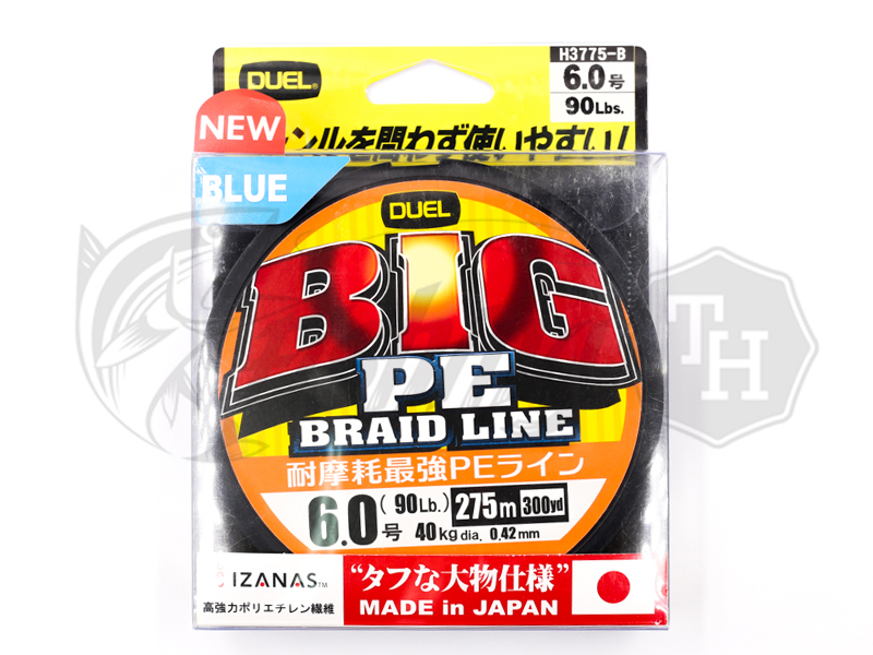 สาย PE DUEL BIG PE BRAID LINE PE6(90LB)ม้วน 300 หลา สีน้ำเงิน ราคา ...
