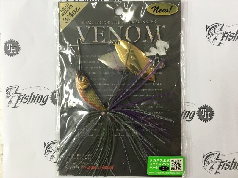 เหยื่อปลั๊ก MEGABASS VENOM SPINNERBAIT 3/4oz สี OIKIWA ราคา 300 บาท